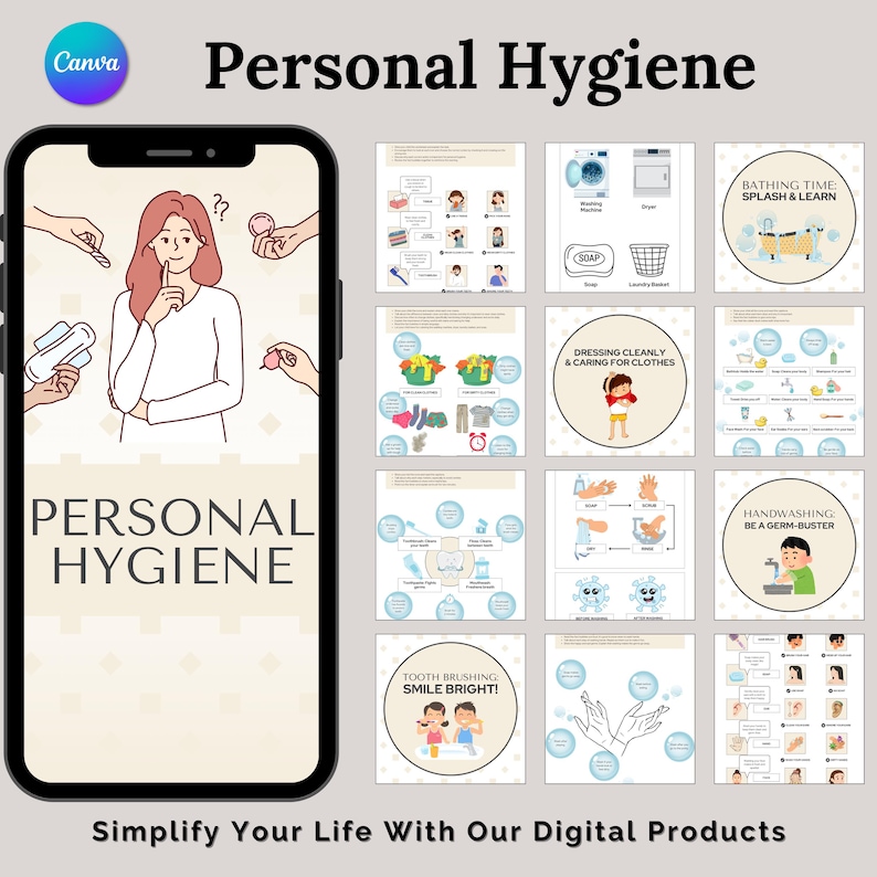 Personal Hygiene Checklist, Kids Routine Daily Checklist, Cleaning ...