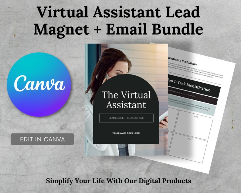 Virtual Assistant Lead Magnet Template, Email Bundle Docs File, Email ...