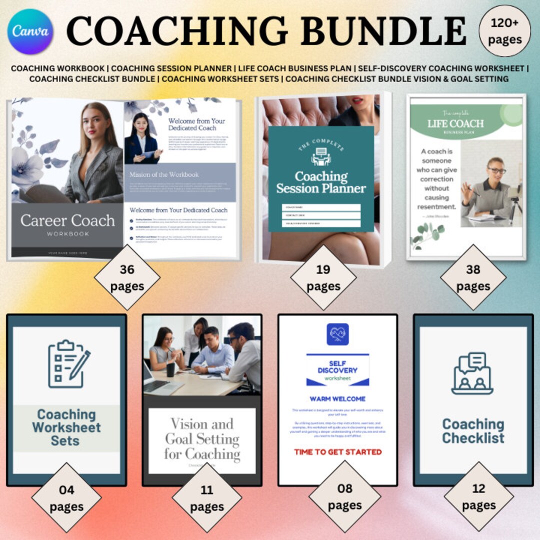 Coaching Bundle, Business Coaching Templates, Career Coaching Workbook ...
