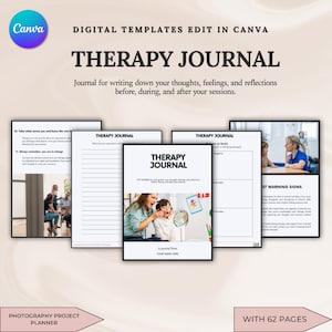 Therapy Journal, Depression Therapy Journal, Adhd Manifesting Journal ...