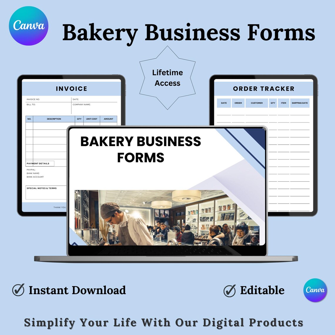 Bakery Business Forms, Bakery Order Forms, Custom Order Form Template ...