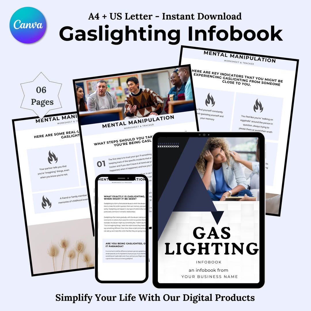 Gas Lighting Therapy Worksheet, Toxic Relationship Mood Tracker ...