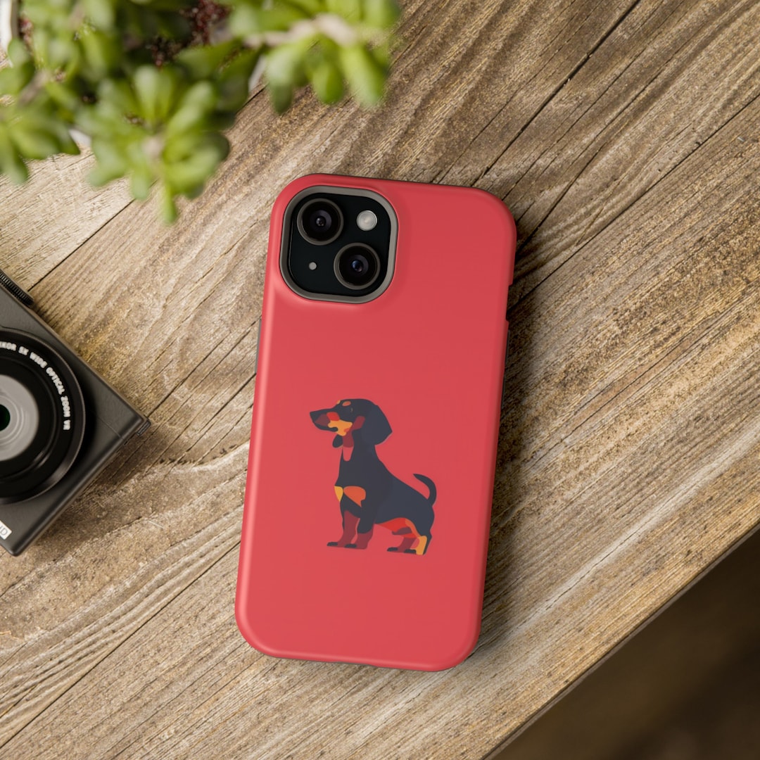 Dachshund Phone Case for Dog Lovers Wireless Charging Impact Resistant ...