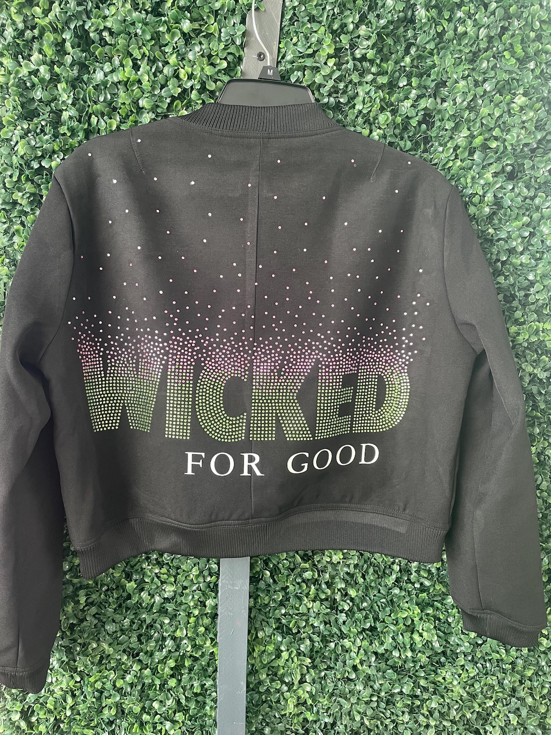 Wicked Custom Rhinestone Bomber Jacket | Wicked Witch Jacket ...