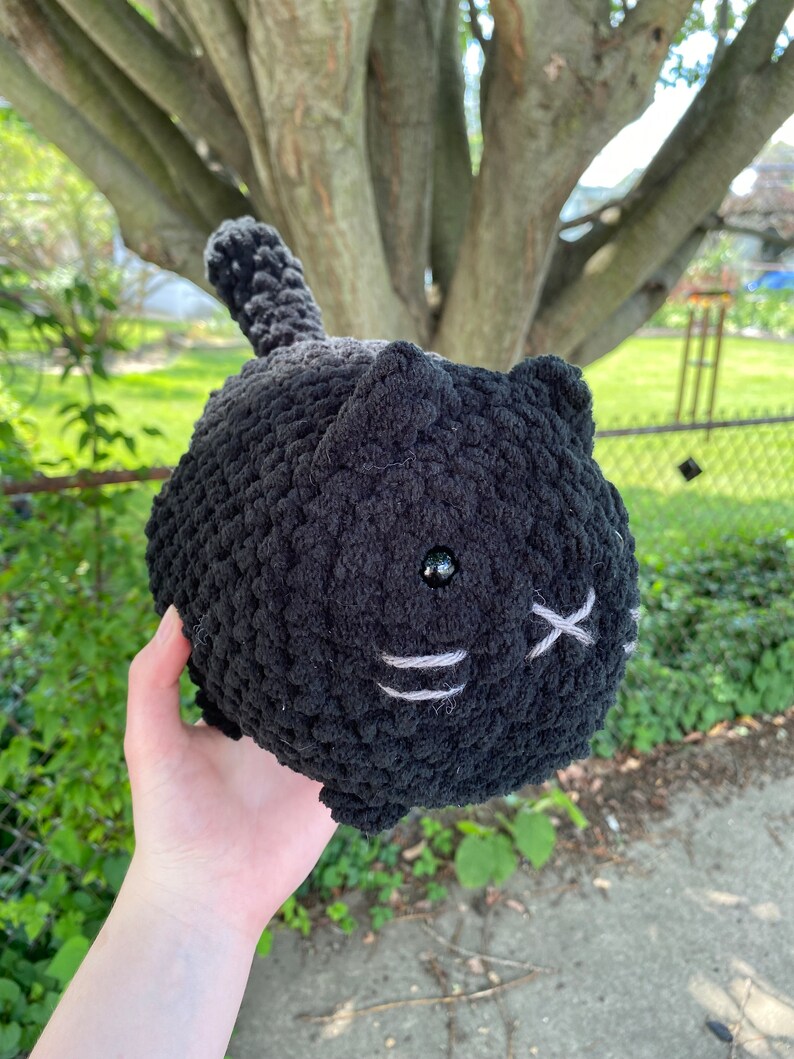 Loaf Cat Crochet Amigurumi - Black - Etsy