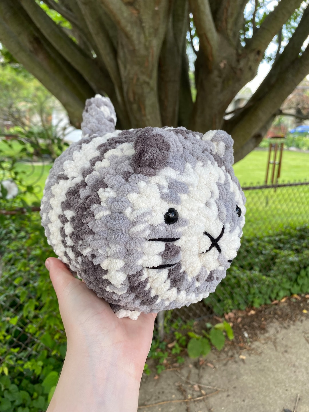 Crochet Amigurumi Loaf Cat Grey Tabby - Etsy