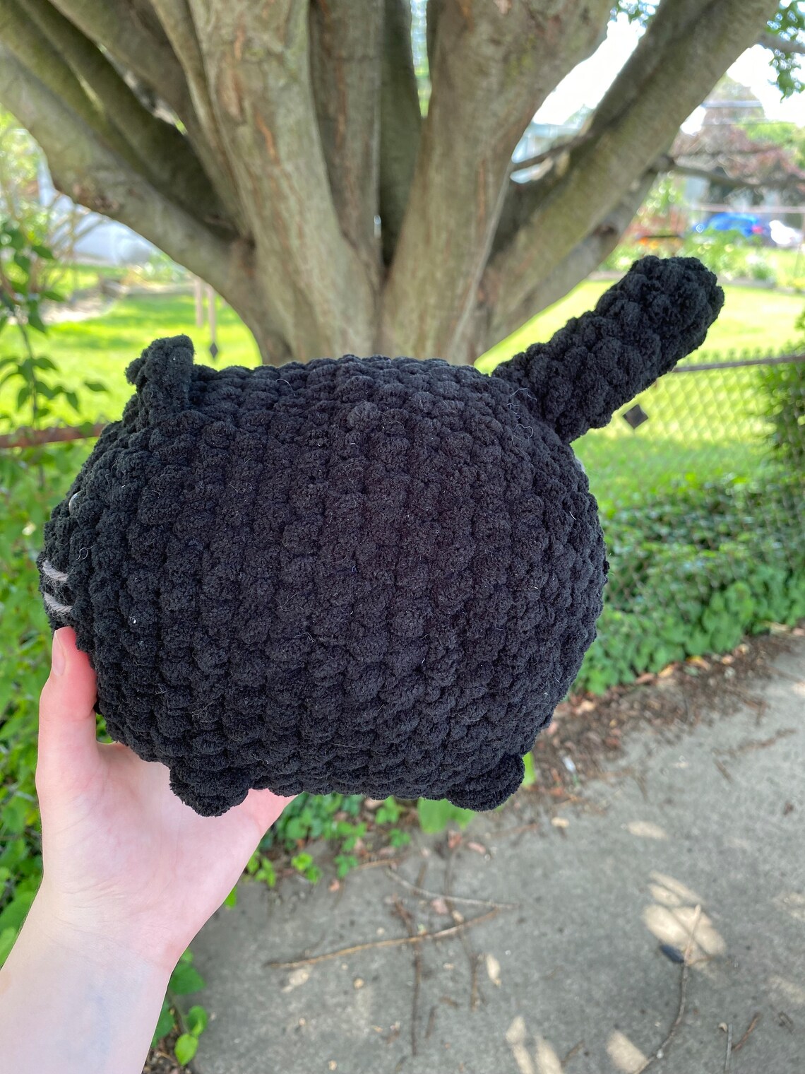Crochet Amigurumi Loaf Cat Black - Etsy