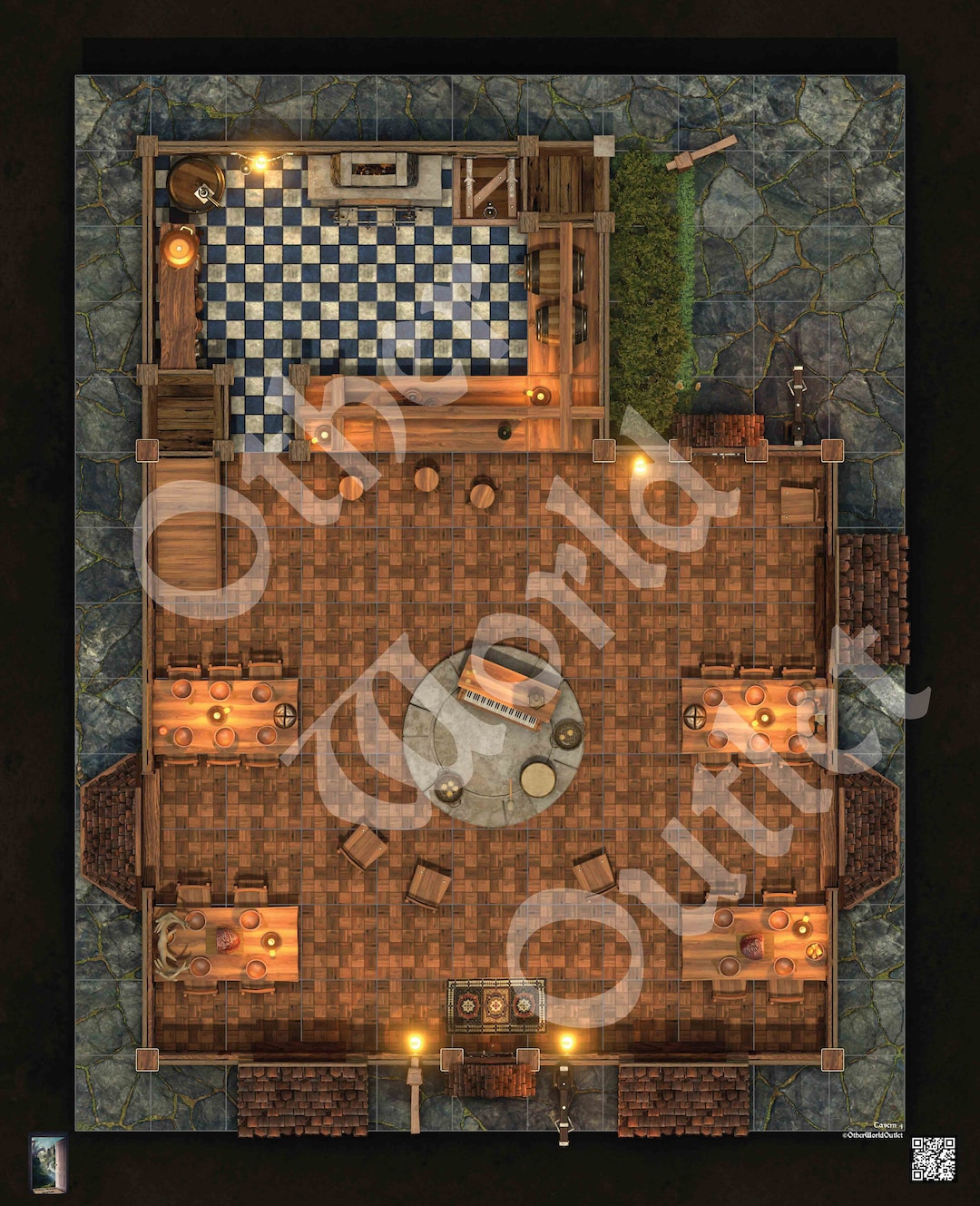 Dnd Tavern Maps - Etsy