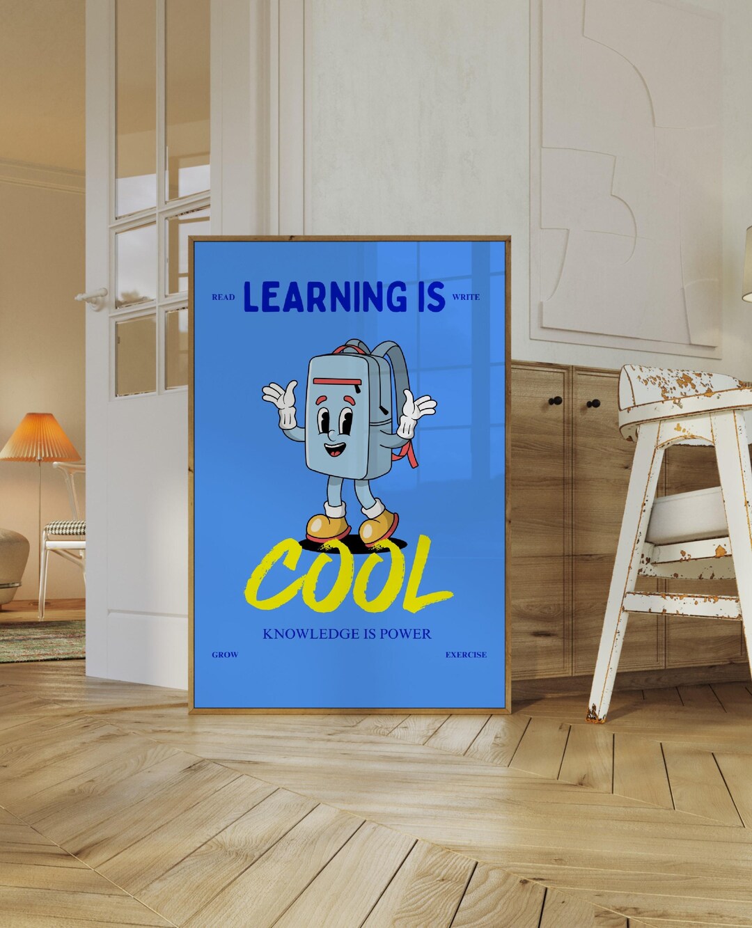 Learning is Cool Wall Print, Motivational Wall Art, Trendy Wall Art ...