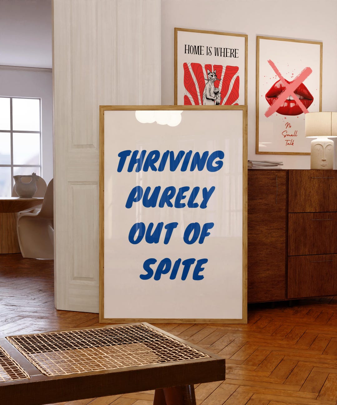 Thriving Out of Spite Wall Art, Trendy Home Gallery (printable Art) - Etsy