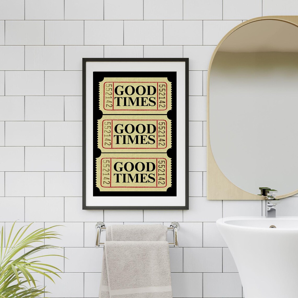 Good Times Ticket Print, Vintage Ticket Poster, Aesthetic Room Decor ...