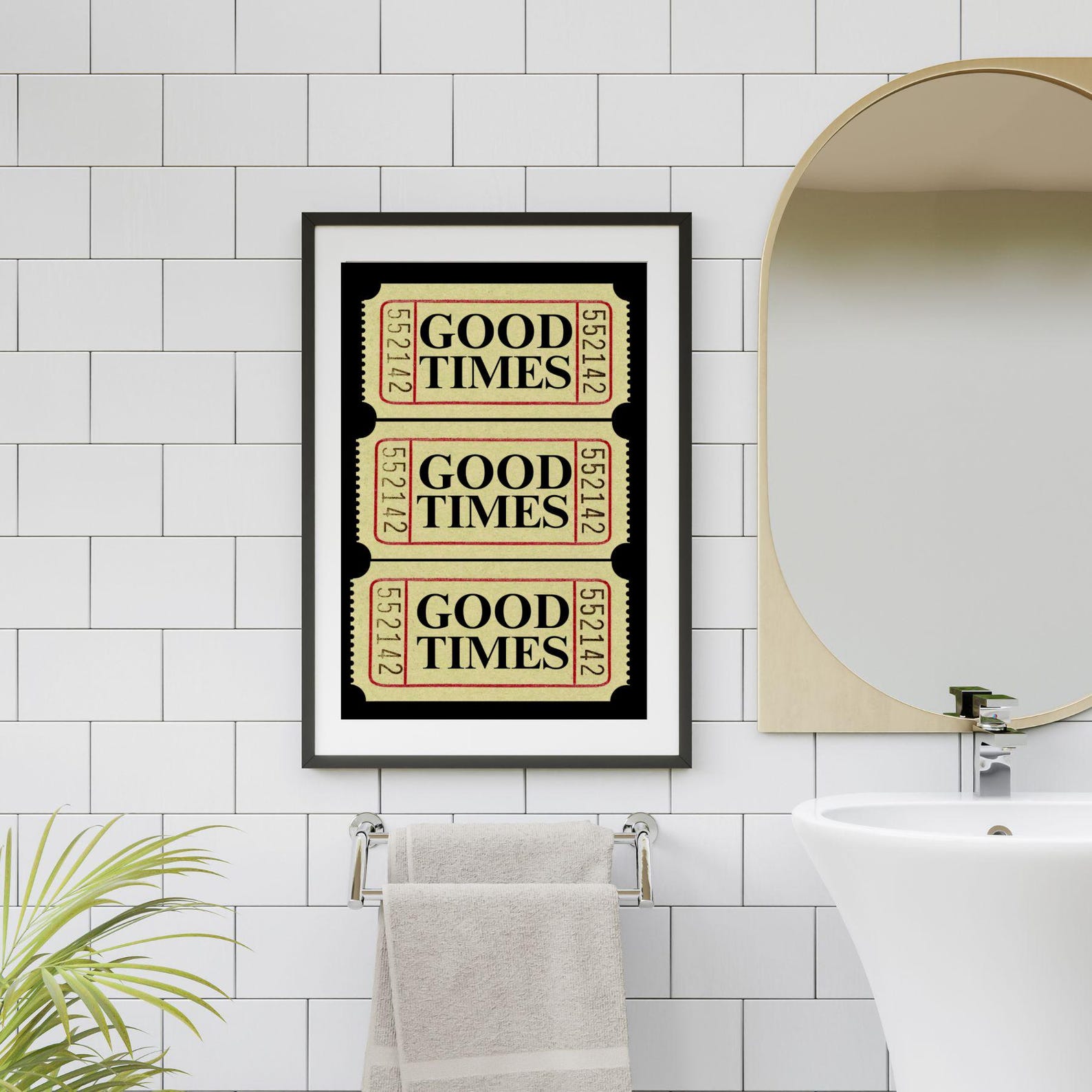 Good Times Ticket Print, Vintage Ticket Poster, Aesthetic Room Decor ...