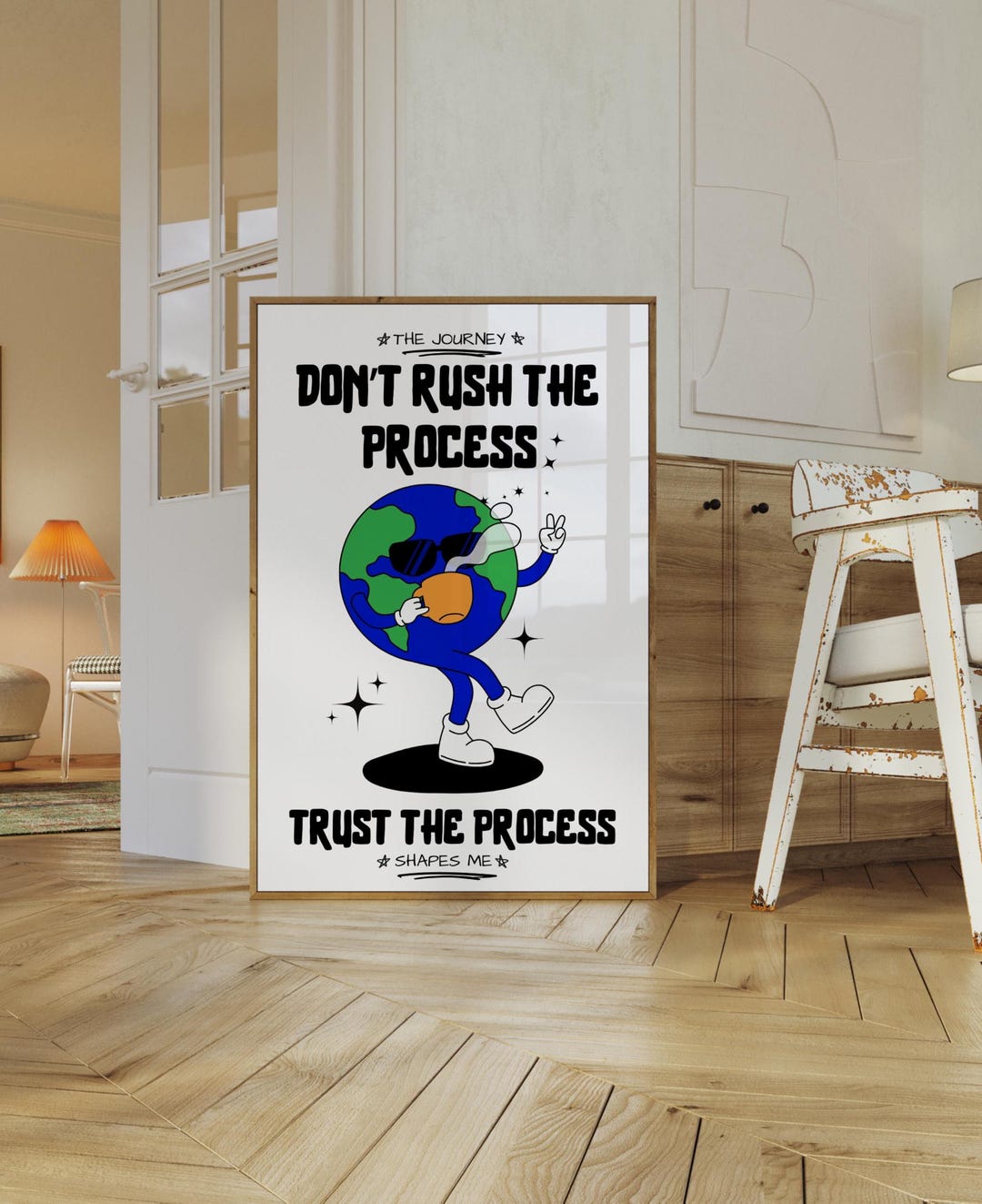 Retro Mascot Print, Motivational Wall Art (digital Download) - Etsy