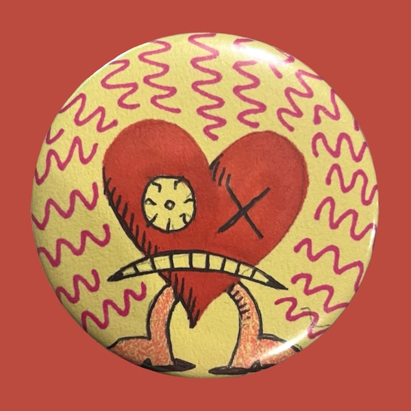 Heart Button - Etsy