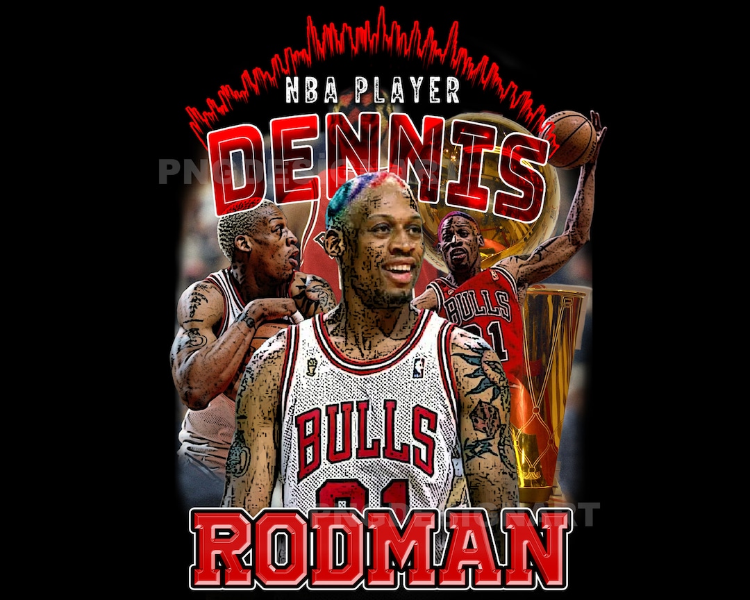 Dennis Rodman T Shirt Design PNG Instant Download 300 Dpi - Etsy