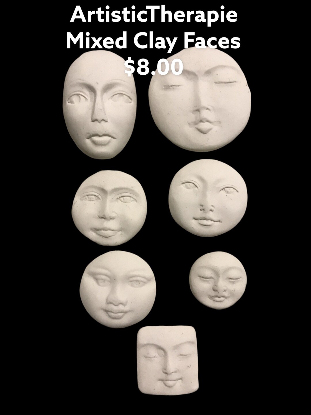 Mixed Clay Faces - Etsy