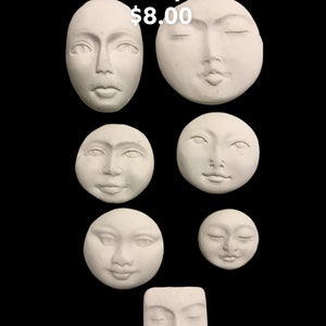 Mixed Clay Faces 2 - Etsy