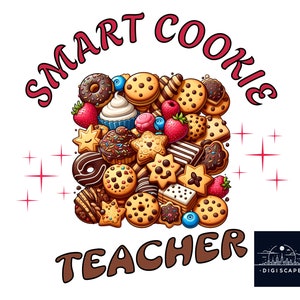 Smart Cookie Teacher PNG, Teacher Tumbler PNG Clipart, Best Teacher ...