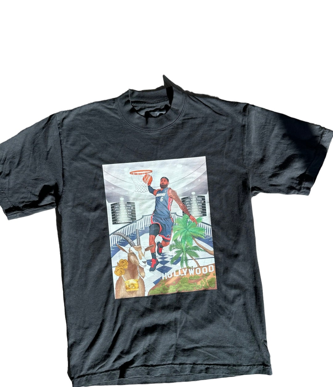 Lebron James Homage “goat Six” T-shirt Creatively Designed by Goosby ...