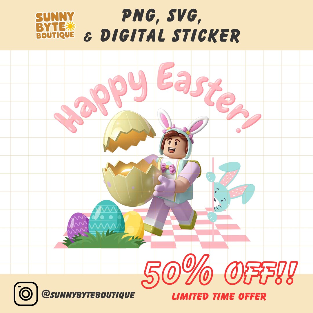 Roblock Easter, Roblocks PNG, Roblocks Gamer, Happy Easter, Easter ...