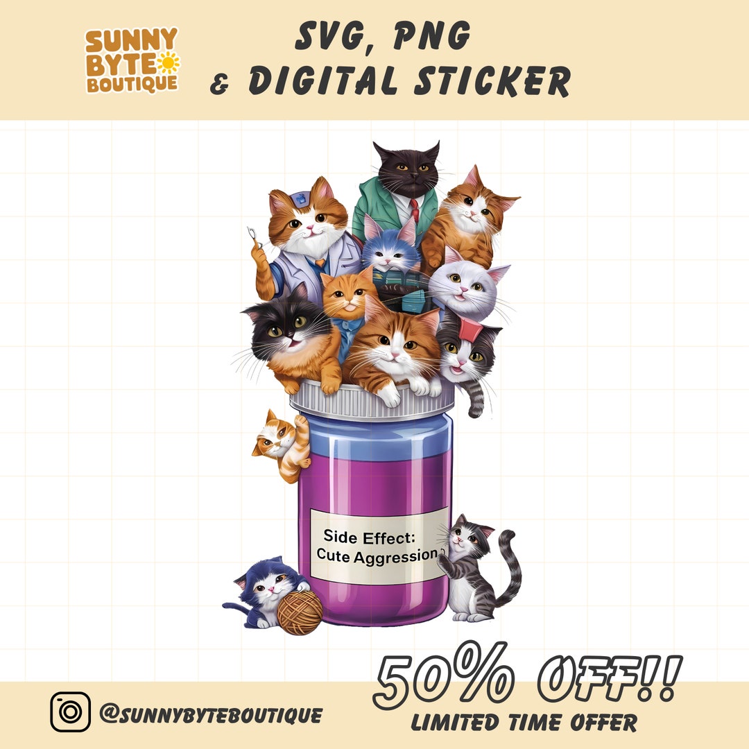 Serotonin Booster, Cute Cats PNG, Cats PNG, Funny Cats Png, Cat Lover ...