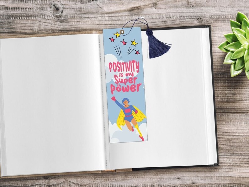 Positive Affirmation Bookmarks Digital Download Inspirational Bookmarks ...