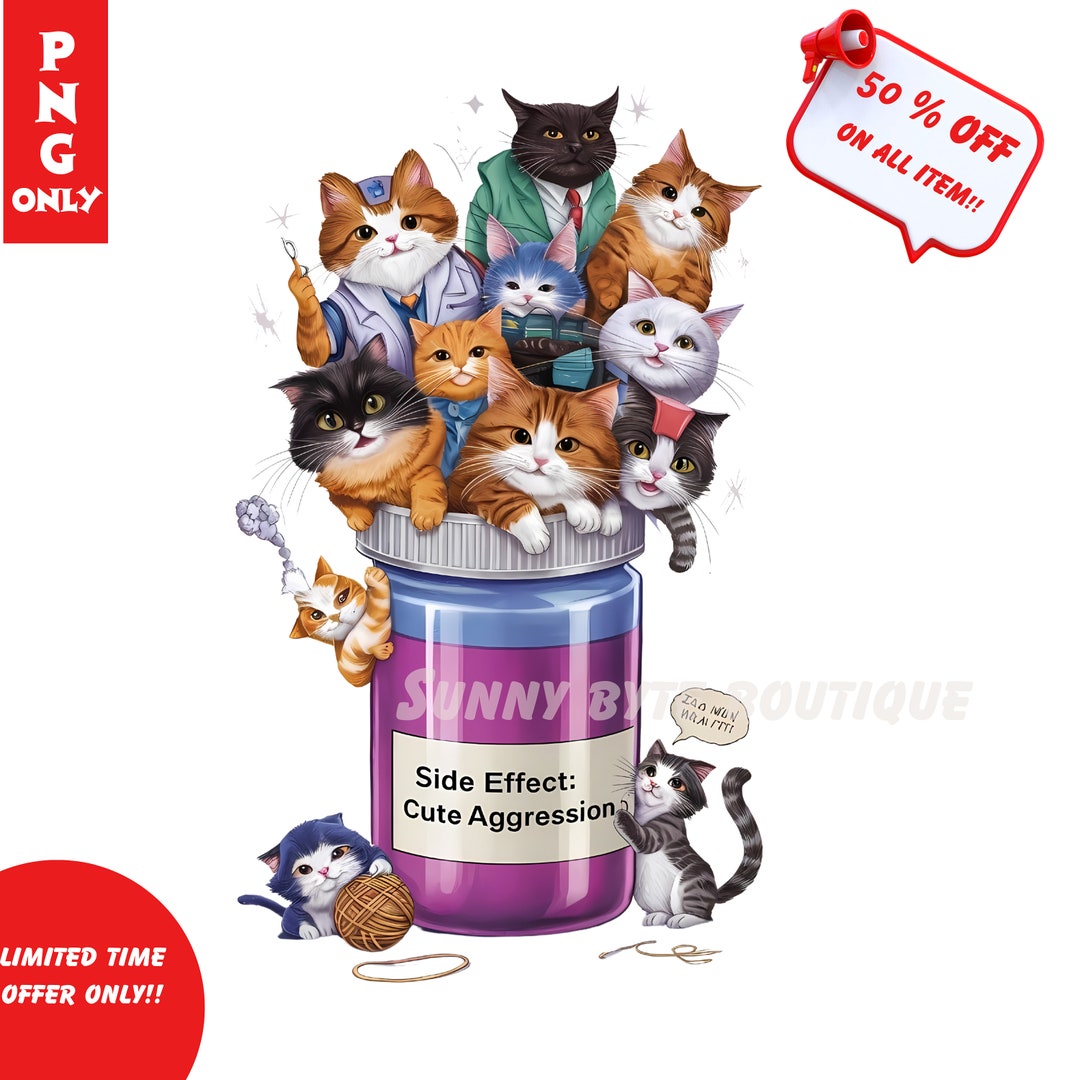 Serotonin Booster, Cute Cats PNG, Cats PNG, Funny Cats Png, Cat Lover ...