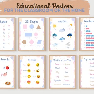 Printable Educational Posters for Early Learners Classroom and Home ...