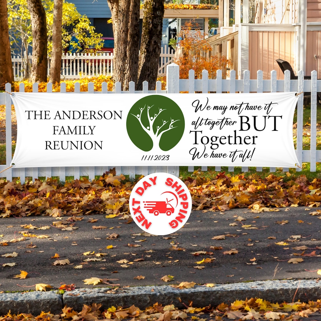 Family Reunion Banner, Family Reunion Decor, Custom Family Reunion ...