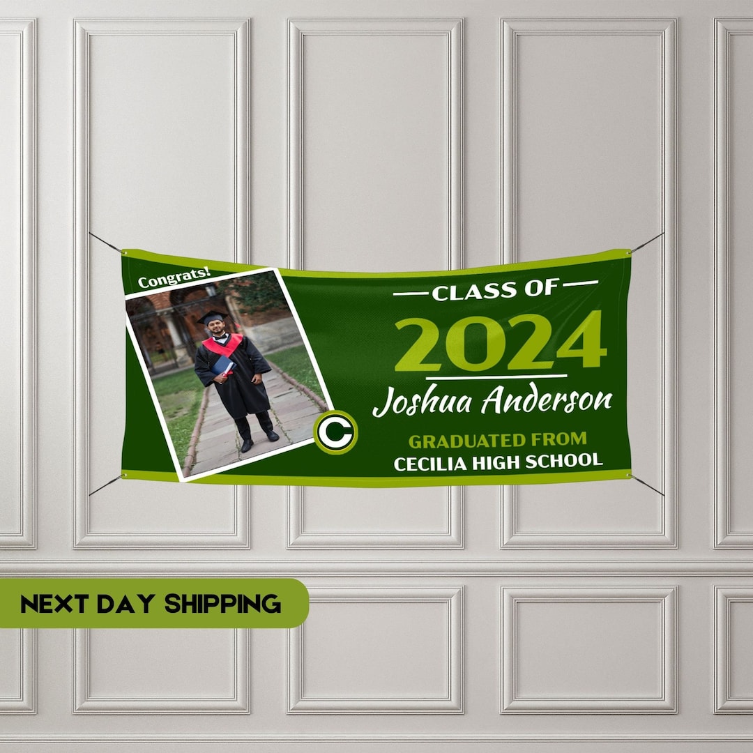 Custom Graduation Banner, Graduation Gift, Graduation Banner ...