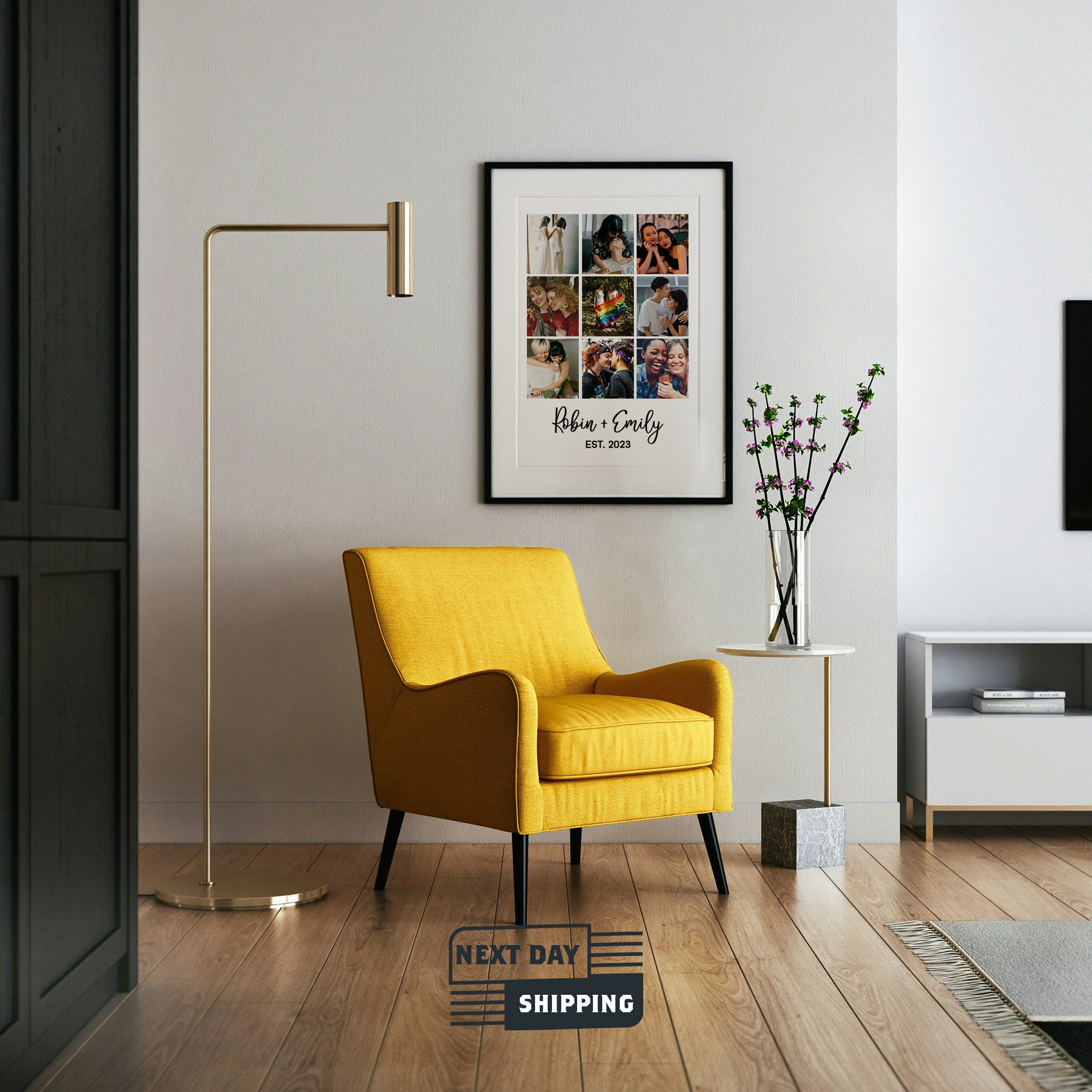 Custom Couple Photo Collage, Canva Photo Prints, Couple Gift ...