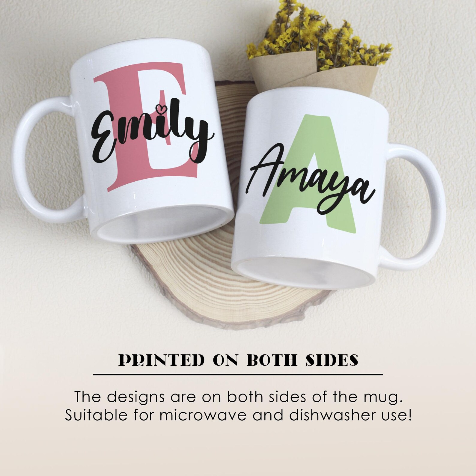 Personalized Letter Mug, Initial Mug, Christmas Gift, Name Mug, Holiday ...