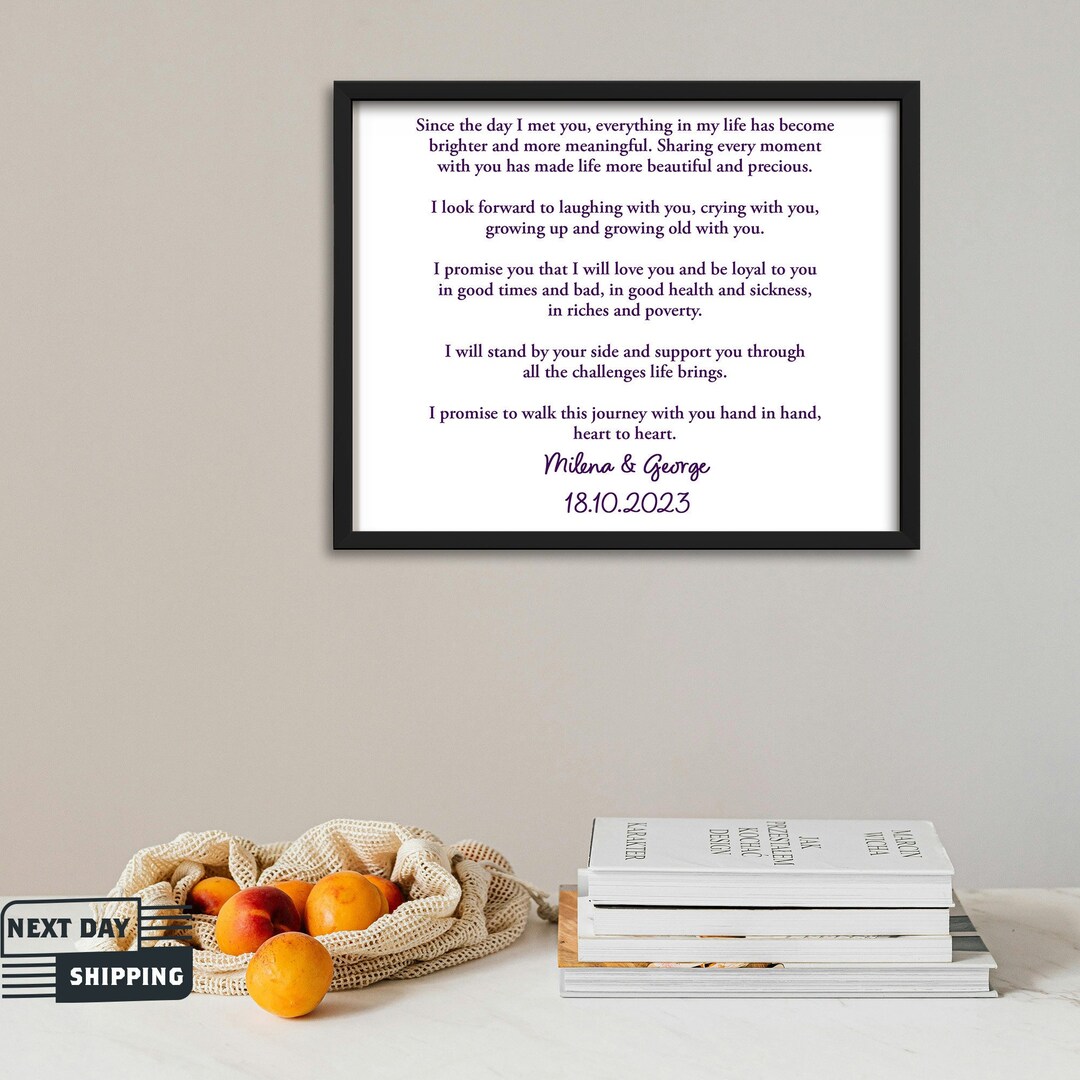 Custom Text Print, Custom Speech Canvas, Personalized Poem Wall Art ...