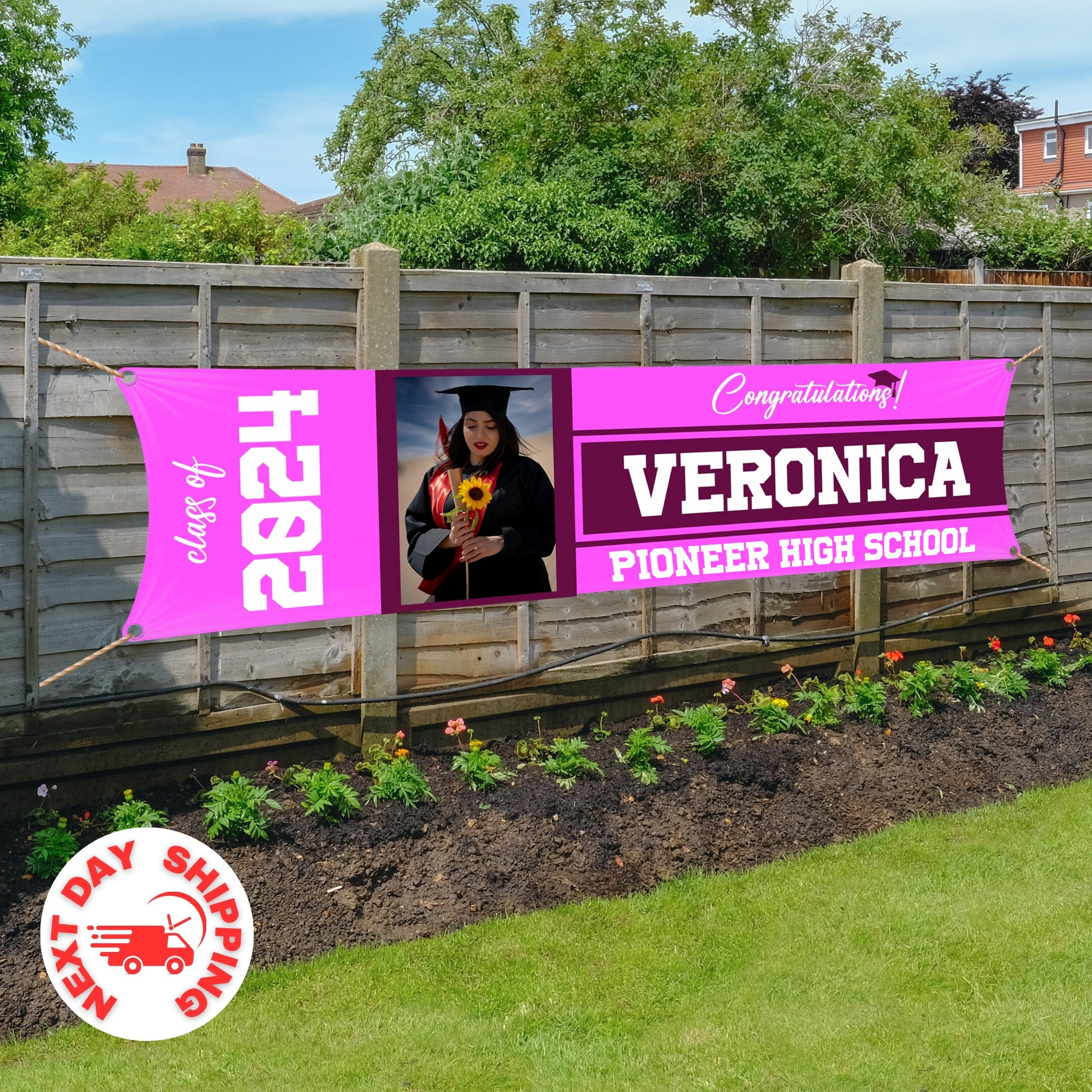 Custom Graduation Banner, Graduation Announcement, Graduation Banner W ...