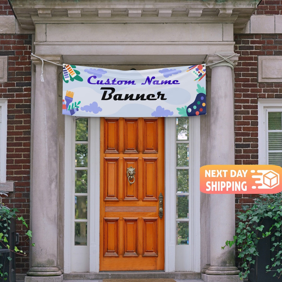 Personalized Banner, Custom Name Banner, Personalized Decor ...