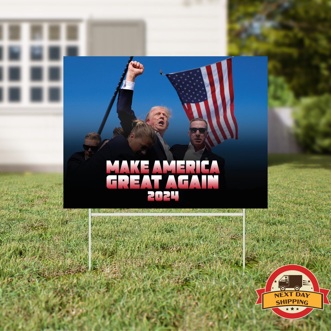 Make America Great Again Yard Sign, MAGA Sign, Trump Sign, Political ...