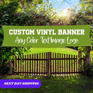 Personalized Vinyl Banner, Custom Advertising Event Banner, Custom Logo ...