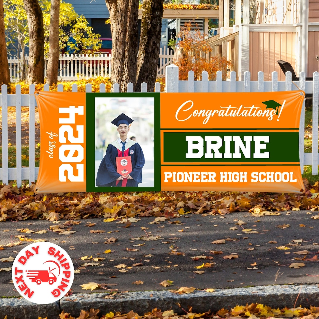 Custom Graduation Banner, Graduation Announcement, Graduation Banner W ...