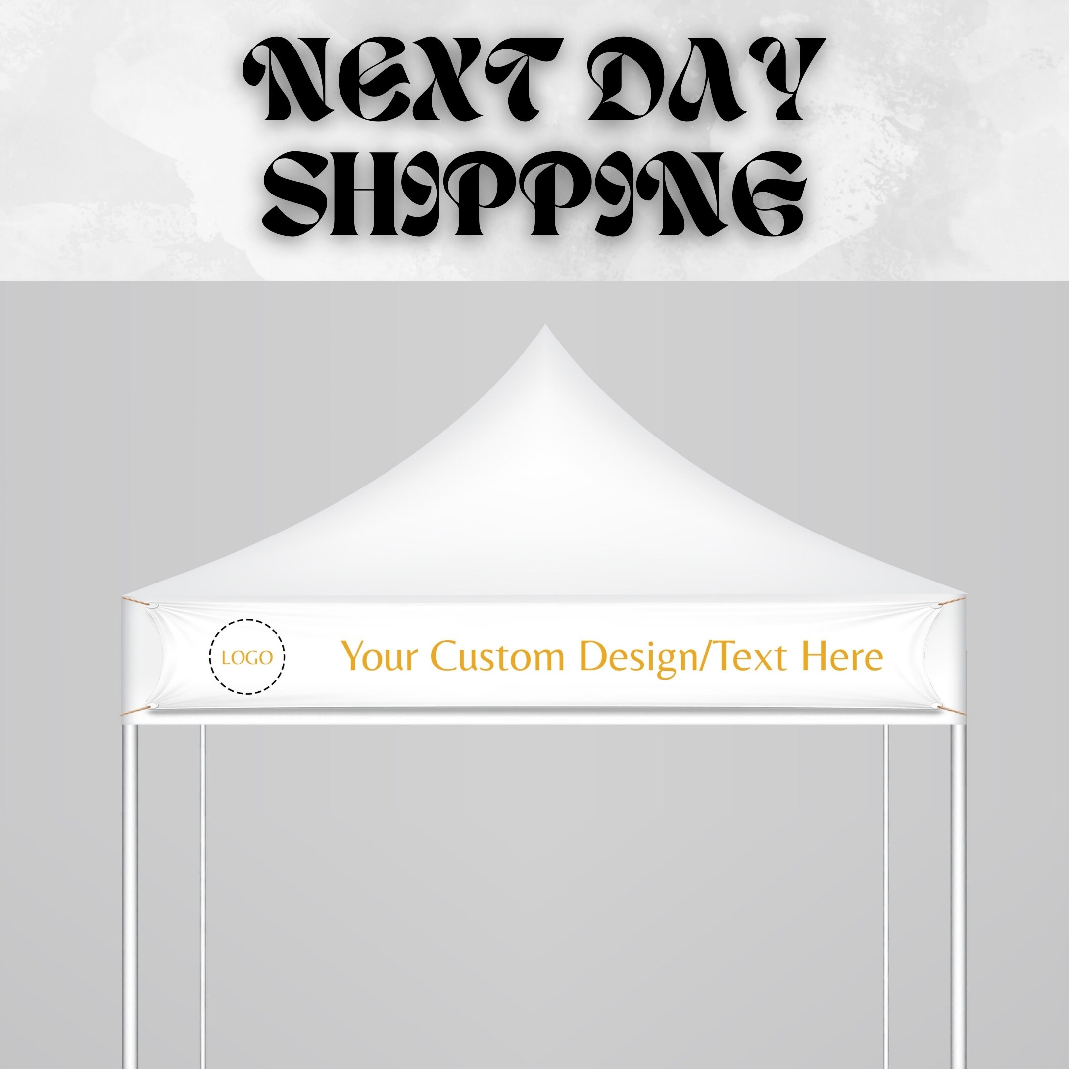 Personalized Tent Banner, Custom Advertising Event Banner, Logo ...