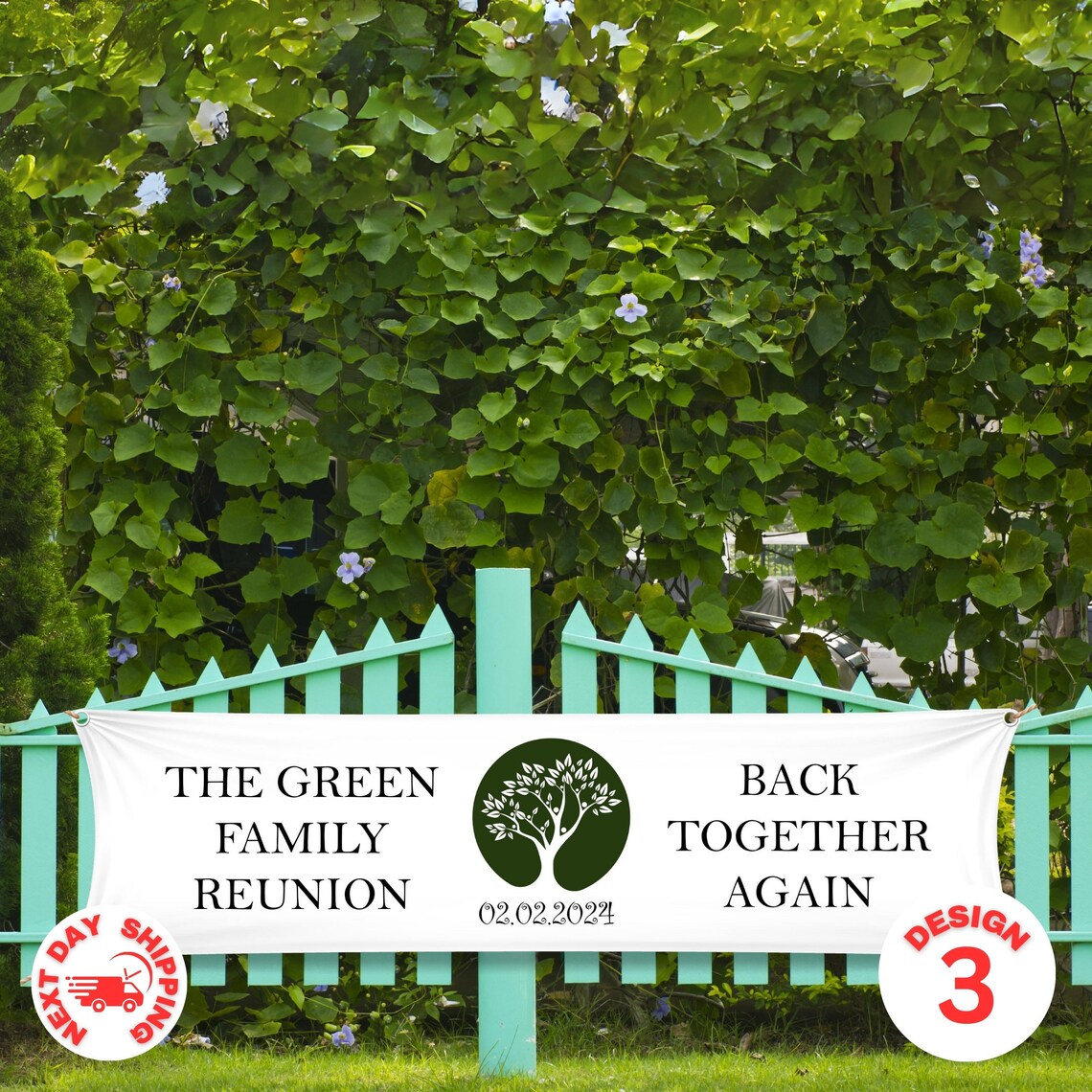 Family Reunion Banner, Family Reunion Decor, Custom Family Reunion ...