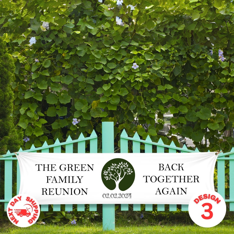 Family Reunion Banner, Family Reunion Decor, Custom Family Reunion ...
