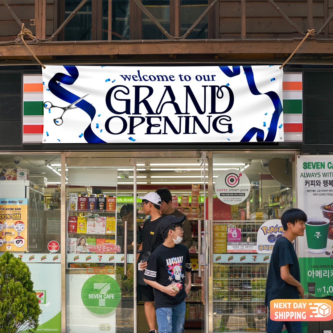 Grand Opening Banner, Opening Banner, Full Color Vinyl Banner, Custom ...