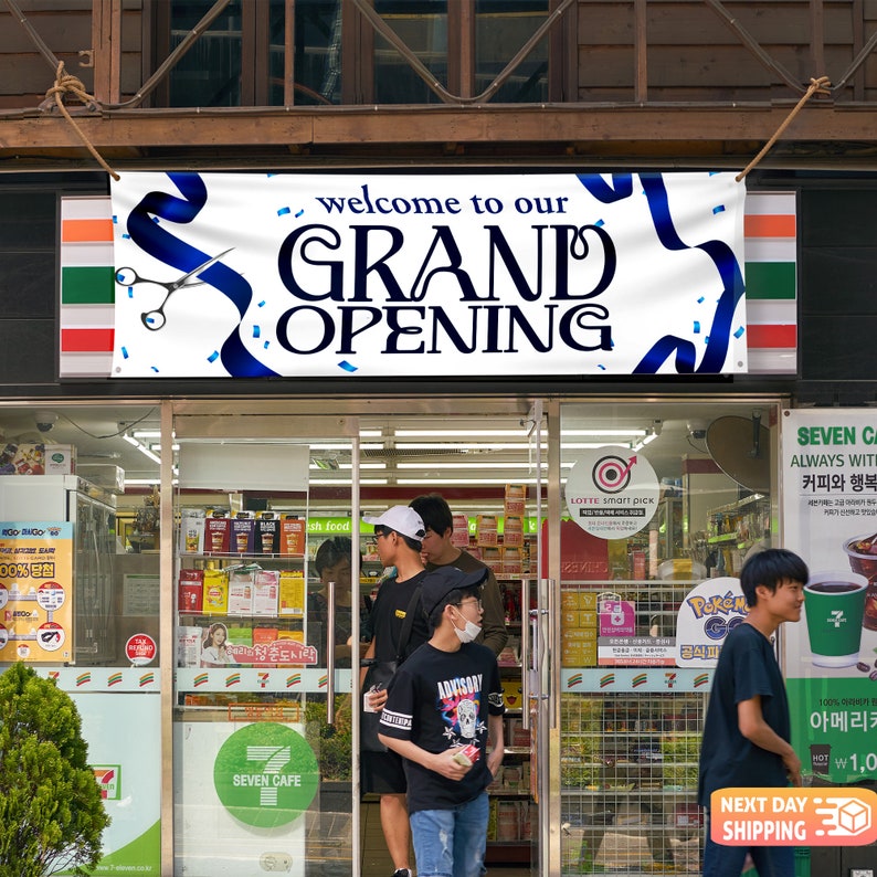 Grand Opening Banner, Opening Banner, Full Color Vinyl Banner, Custom ...