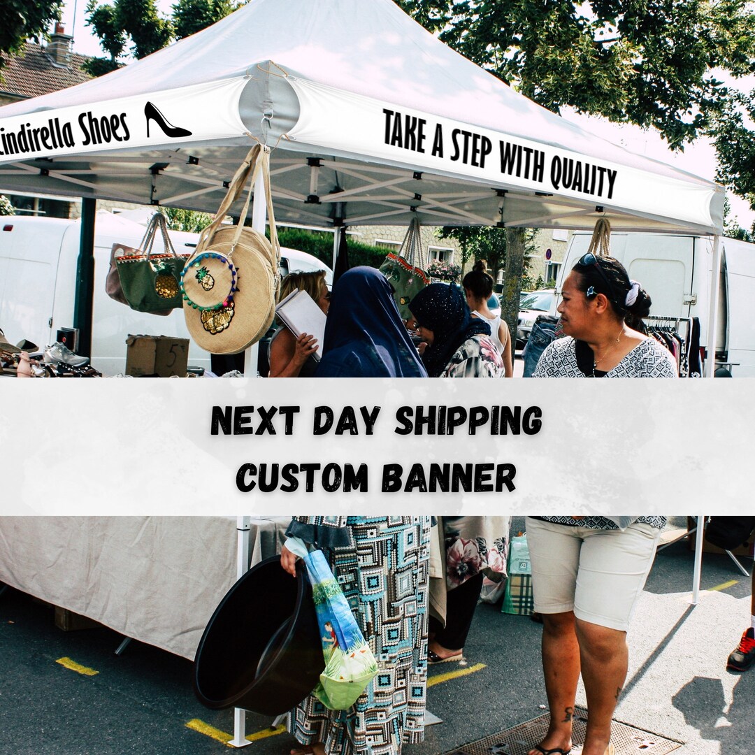 Personalized Tent Banner, Custom Advertising Event Banner, Logo ...