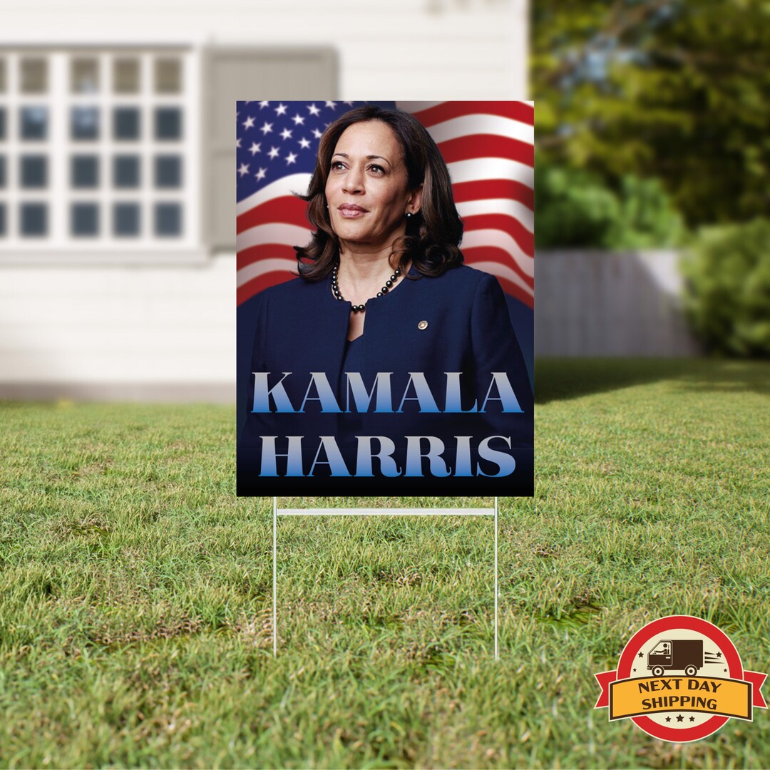 Kamala Harris Yard Sign, Kamala Sign, Political Yard Sign, Patriotic ...