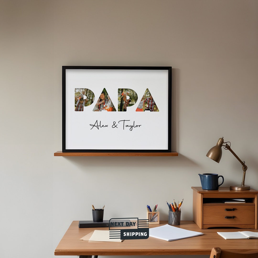 Papa Photo Frame, Father's Day Gift, Dad Photo Frame, Dad Personalized ...