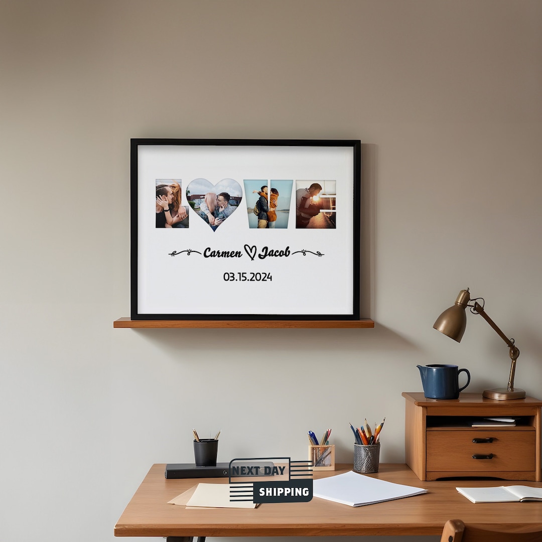 Couple Photo Collage, Love Photo Collage, Heart Photo Collage ...