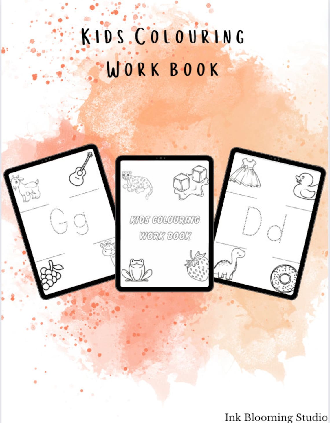 Printable Kids Colouring Work Book/ Printable Colouring Pages for Kids ...