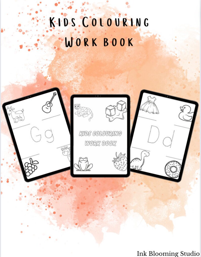 Printable Kids Colouring Work Book/ Printable Colouring Pages for Kids ...