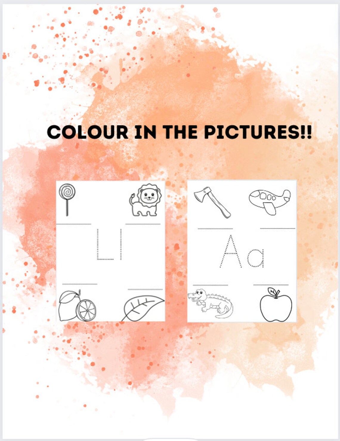 Printable Kids Colouring Work Book/ Printable Colouring Pages for Kids ...